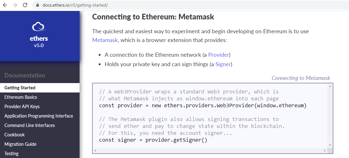 Metamask issue, no account 0 (resolved: call window.ethereum.enable first) · Issue #433 · ethers ...