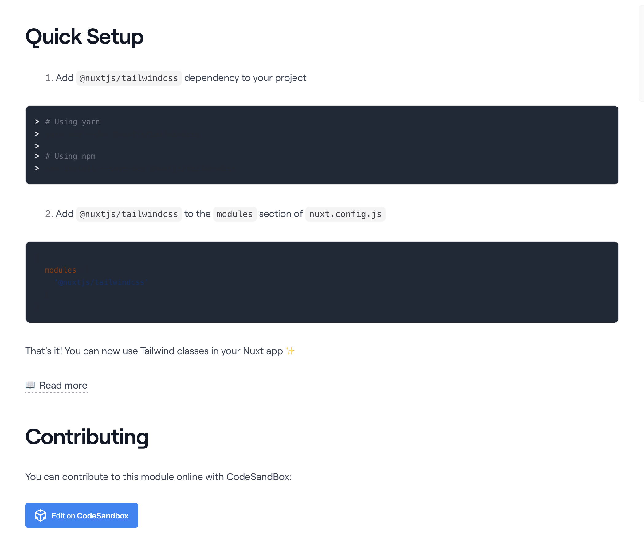 docs: markdown in modules with light theme are broken · Issue #15531 · nuxt/nuxt · GitHub