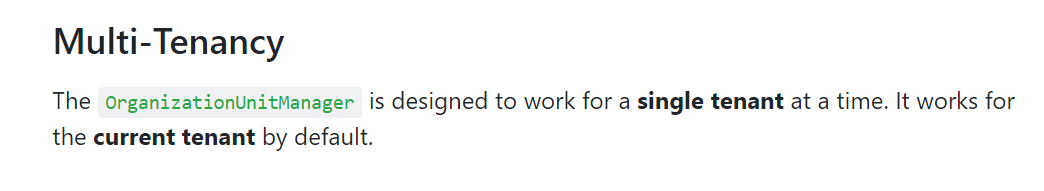 How to implement OrganizationUnit MultiTenant · Issue #9278 · abpframework/abp · GitHub
