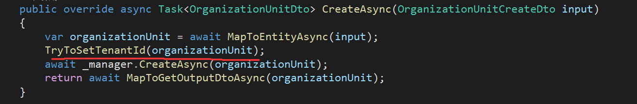 How to implement OrganizationUnit MultiTenant · Issue #9278 · abpframework/abp · GitHub