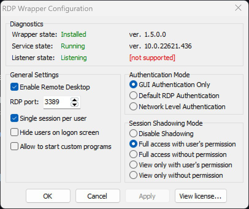 10.0.22621.436 [Not supported] · Issue #1939 · stascorp/rdpwrap · GitHub