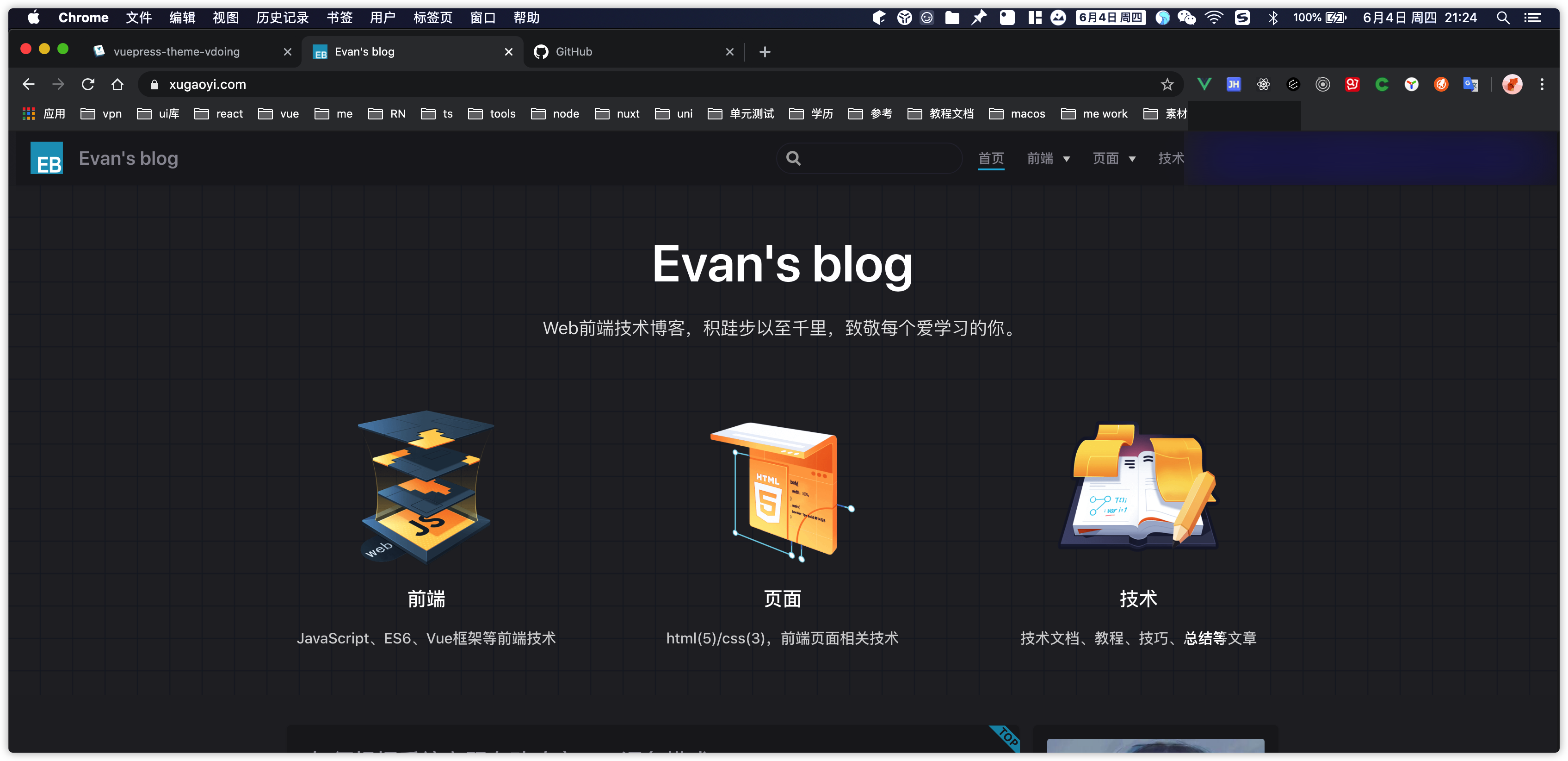 黑暗主题下存在bug · Issue #359 · xugaoyi/vuepress-theme-vdoing · GitHub