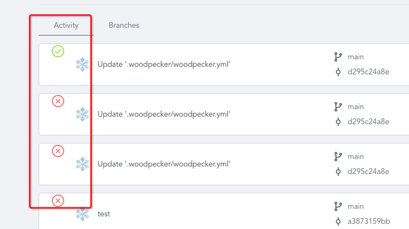 Status Icons are missaligned (Safari & Chrome on MacOS) · Issue #1198 · woodpecker-ci/woodpecker ...
