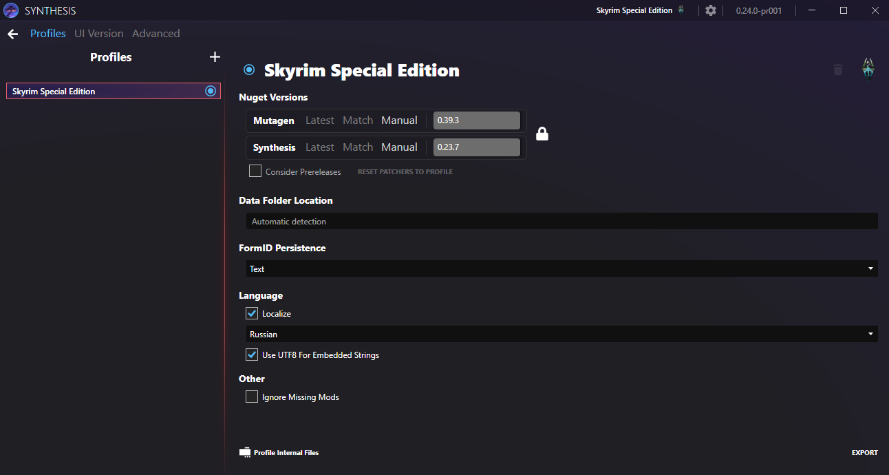 Russian localized error again · Issue #347 · Mutagen-Modding/Synthesis · GitHub