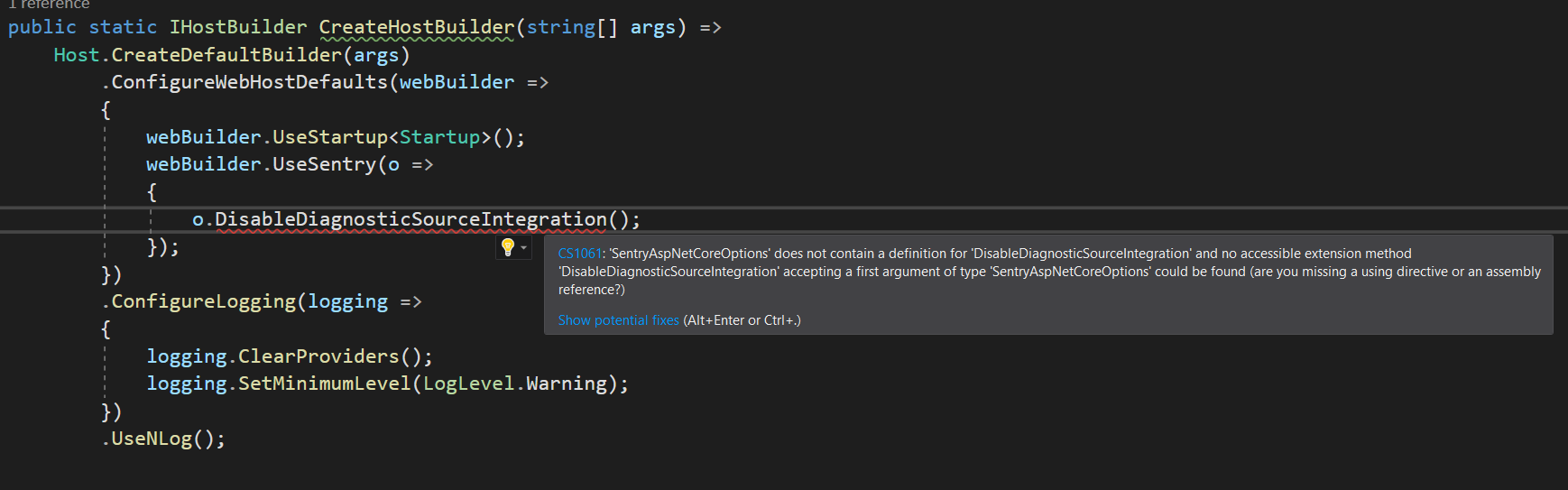 Trying to get a span of type Execution · Issue #1210 · getsentry/sentry-dotnet · GitHub