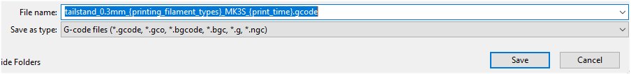 Code not parsing codes in file save name during slicing · Issue #11605 · prusa3d/PrusaSlicer ...