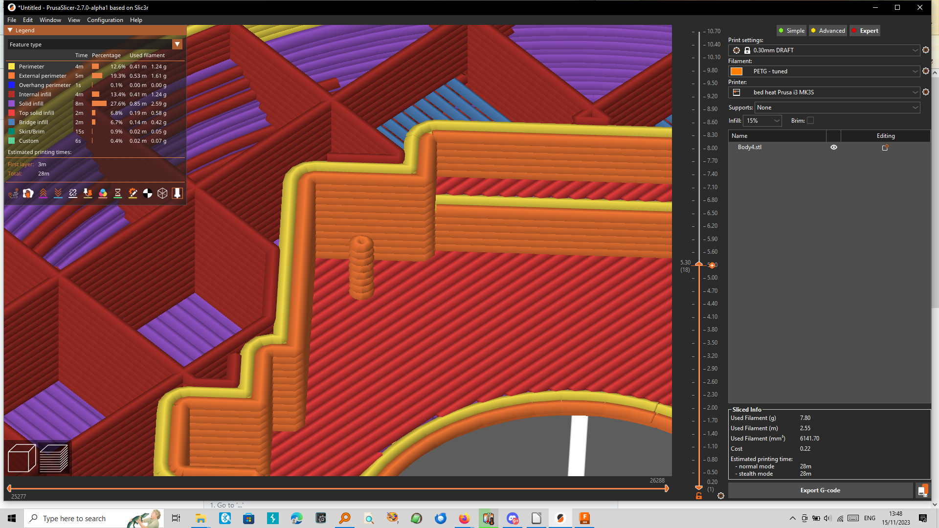 Slicing Error On Thin Columns With 06mm Nozzle Printing Into Air · Issue 11673 · Prusa3d