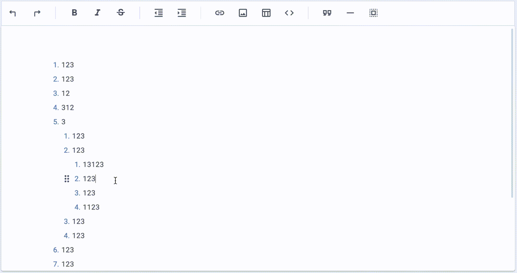 [Bug] Wrong serial number in the ordered list · Issue #836 · Milkdown/milkdown · GitHub