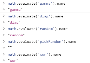 The function pickRandom has no name · Issue #2174 · josdejong/mathjs · GitHub