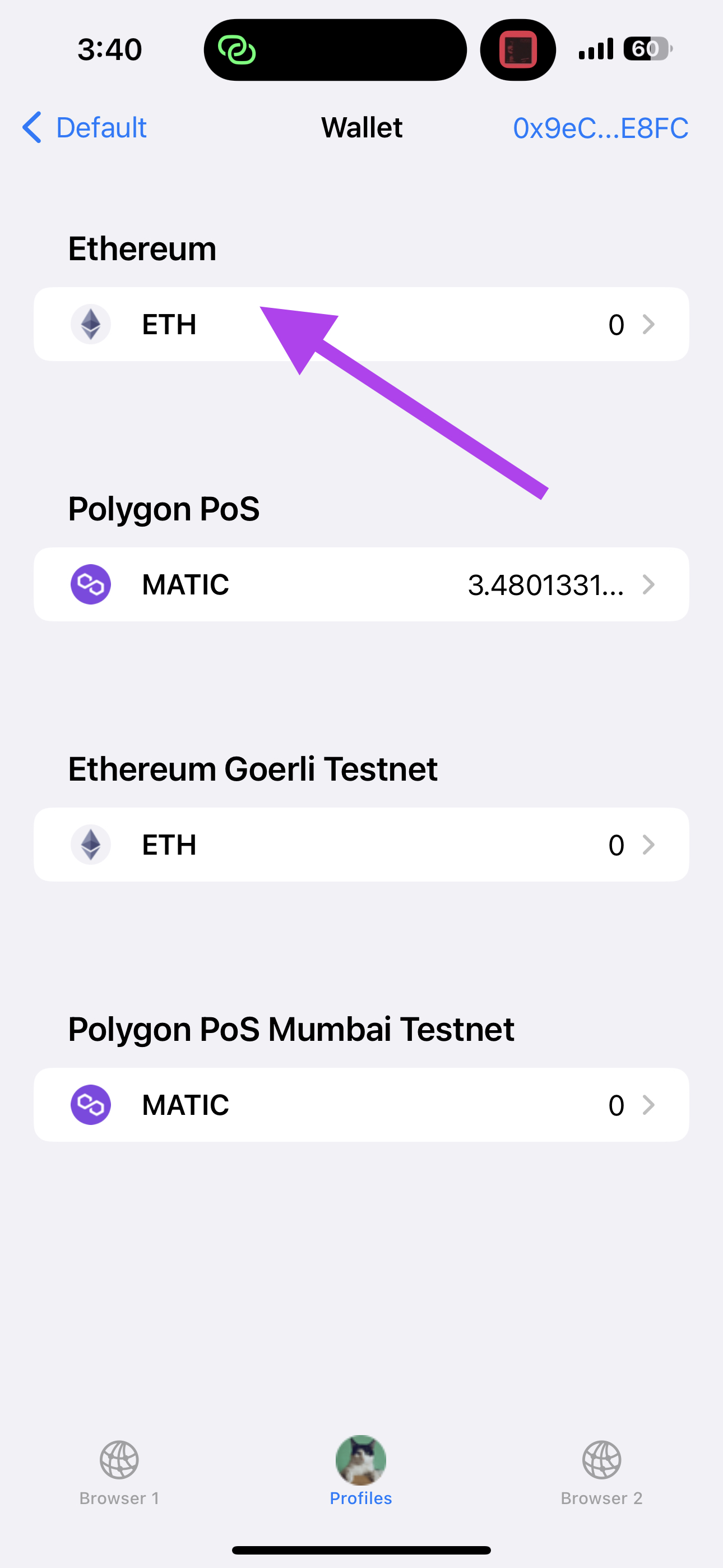 Move active token to top in wallet view · Issue #76 · sealvault ...