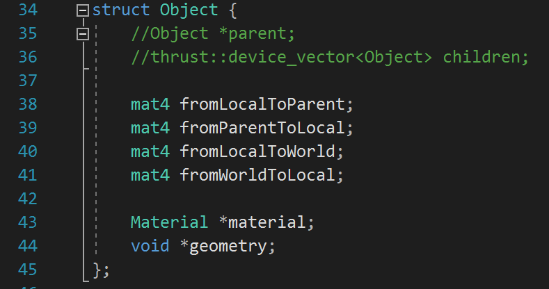 CUDA Pass glm::mat4 / vec4 to Kernel Inaccessible · Issue #896 · g-truc ...