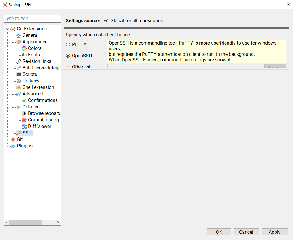 Settings UI - Content is hidden while it's set bigger font size · Issue #6334 · gitextensions ...