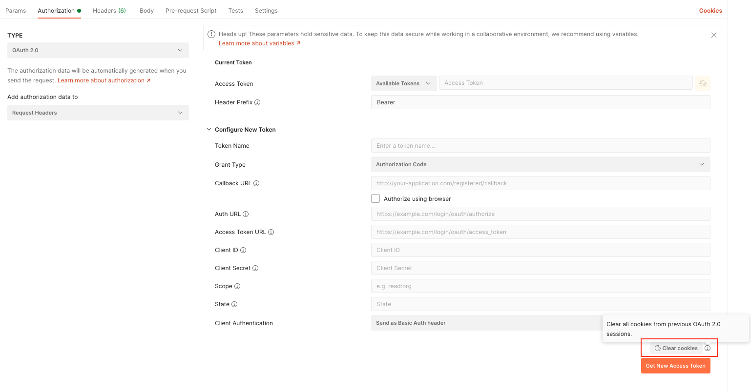 Cannot delete cookies gathered during OAuth2 authentication · Issue #9532 · postmanlabs/postman ...
