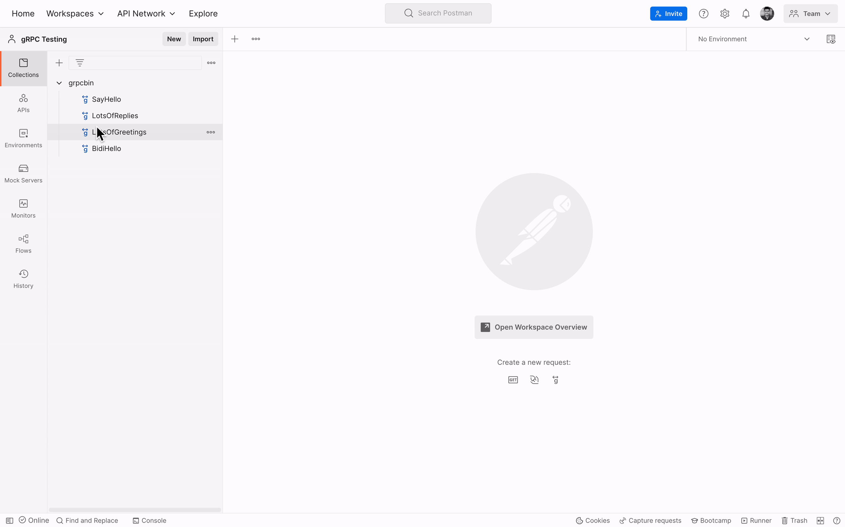 gRPC Should support Pre-request and Test scripts (at least for unary ...