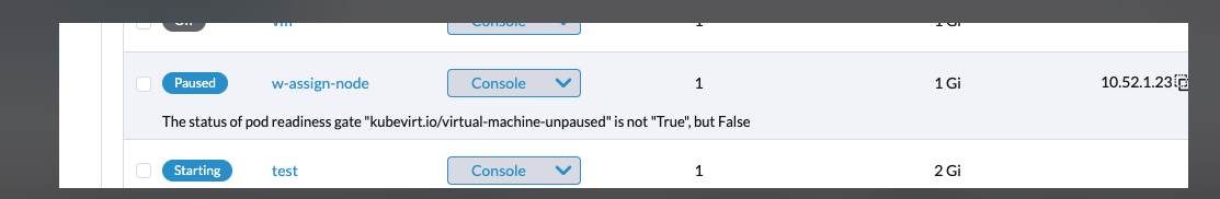 [BUG] stop VM, the state of the VM changes to VM error, pause a vm, an inappropriate message ...