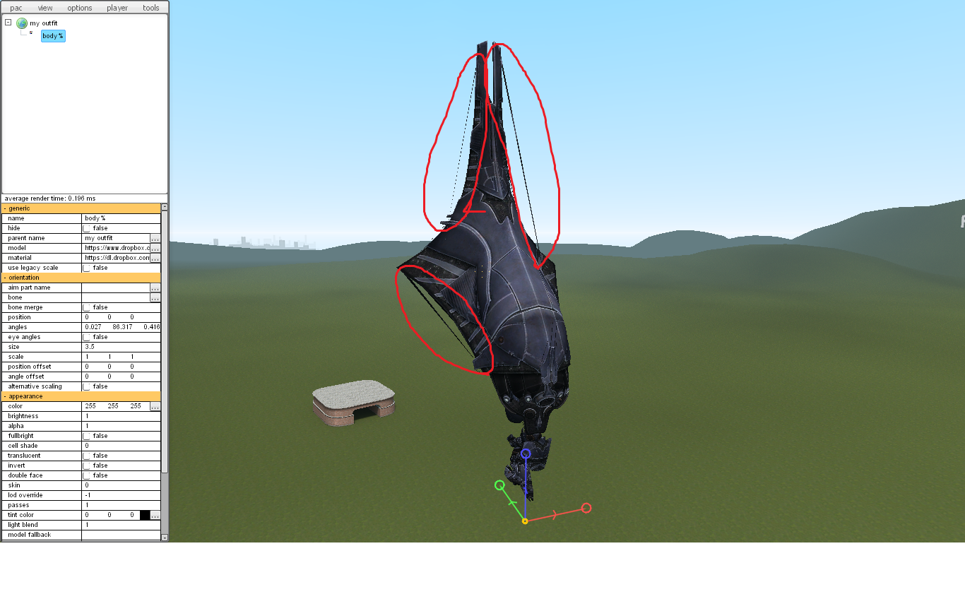 Model goes into line · Issue #418 · CapsAdmin/pac3 · GitHub