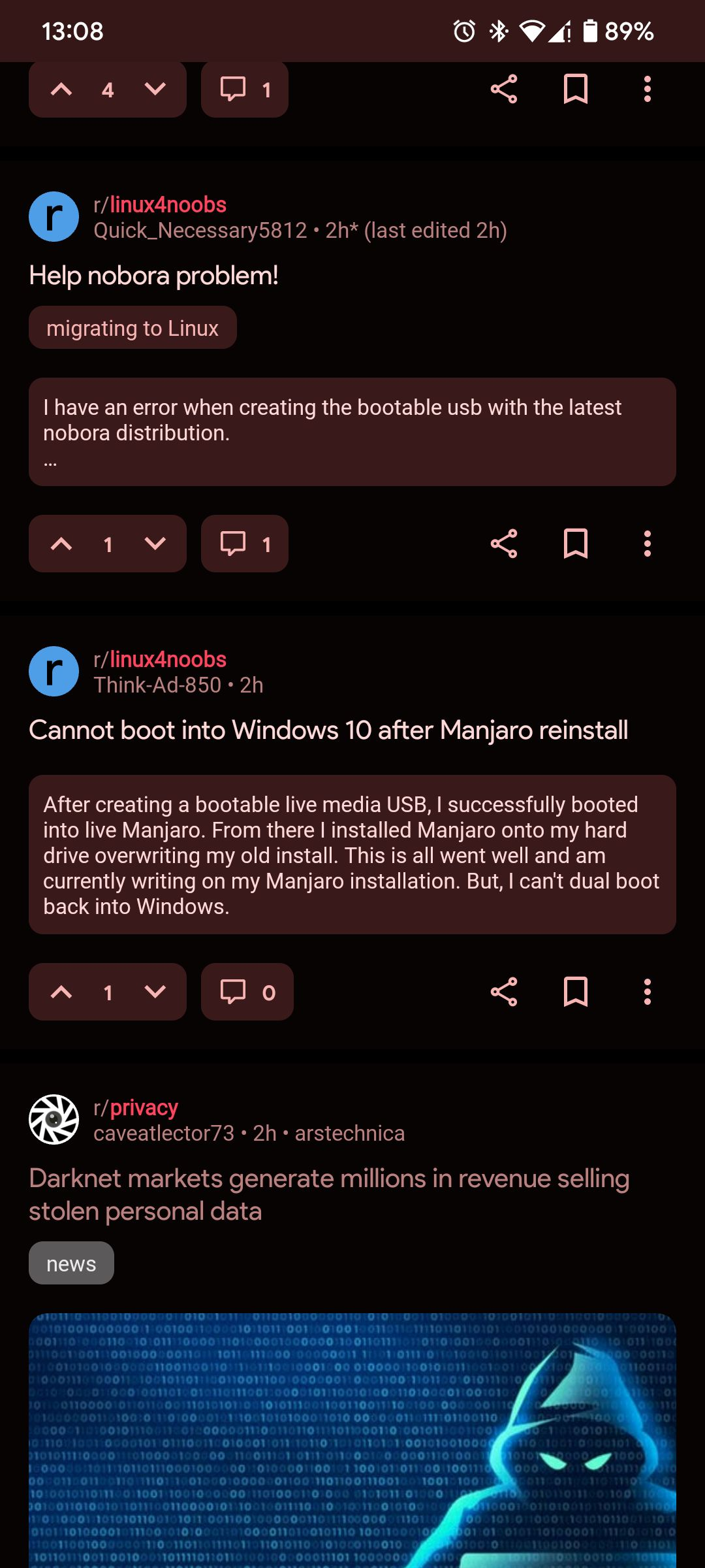 Material you theme has odd coloring · Issue #1264 · Docile-Alligator/Infinity-For-Reddit · GitHub