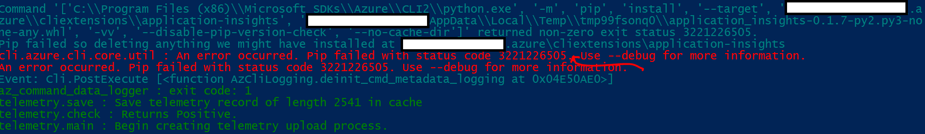 Azure CLI - Extension for Application-insights fails to install · Issue ... Azure CLI - Extension for Application-insights fails to install · Issue ...