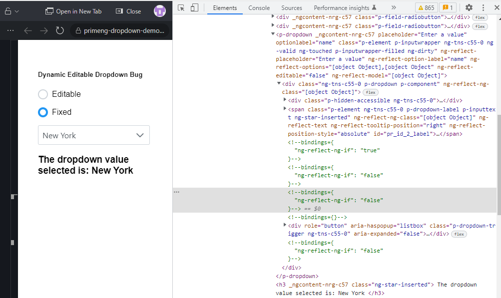 Primeng Dropdown value doesn't show when made editable dynamically · Issue #12356 · primefaces ...