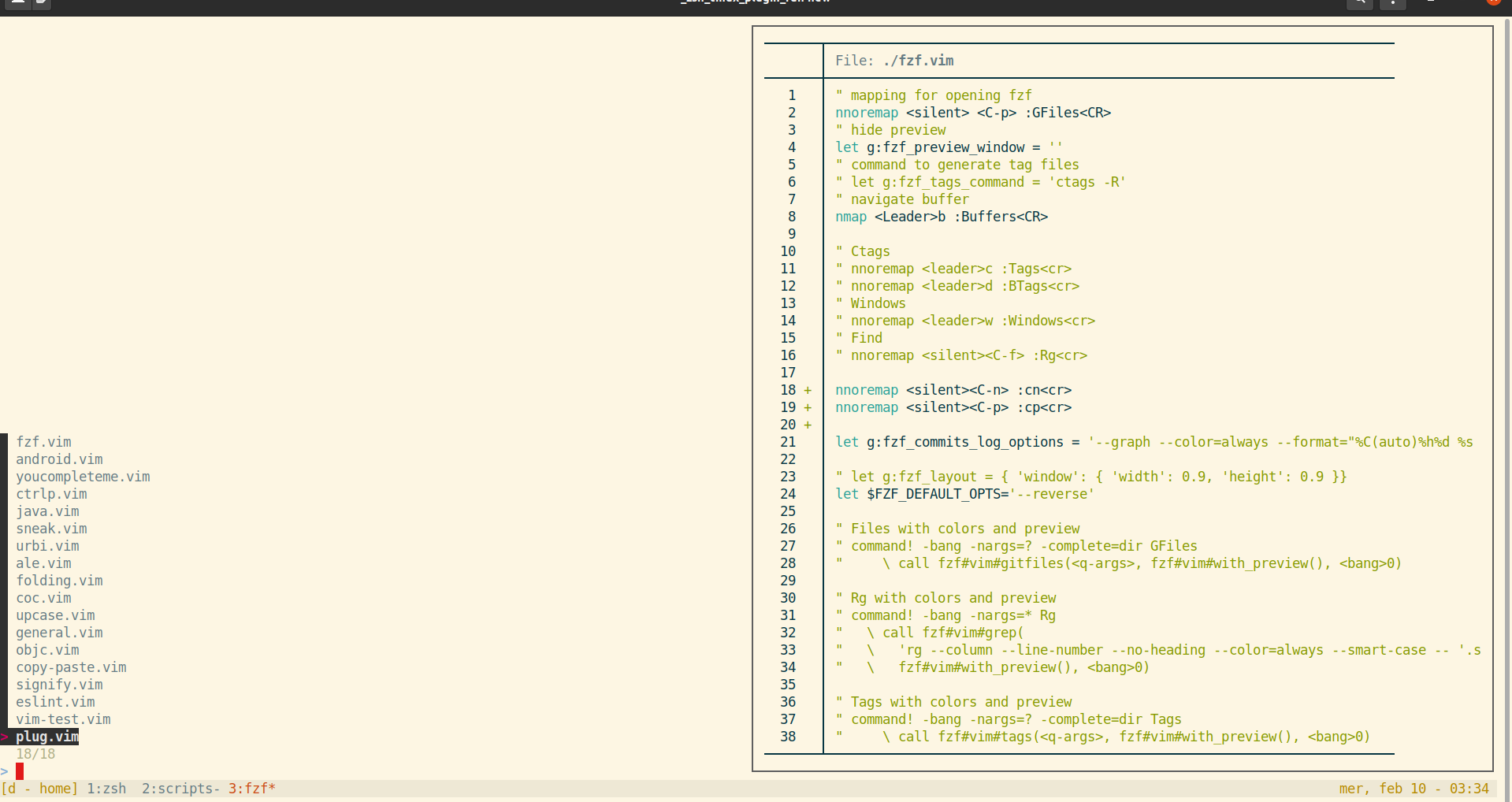 Respect Vim colorscheme · Issue #59 · junegunn/fzf.vim · GitHub