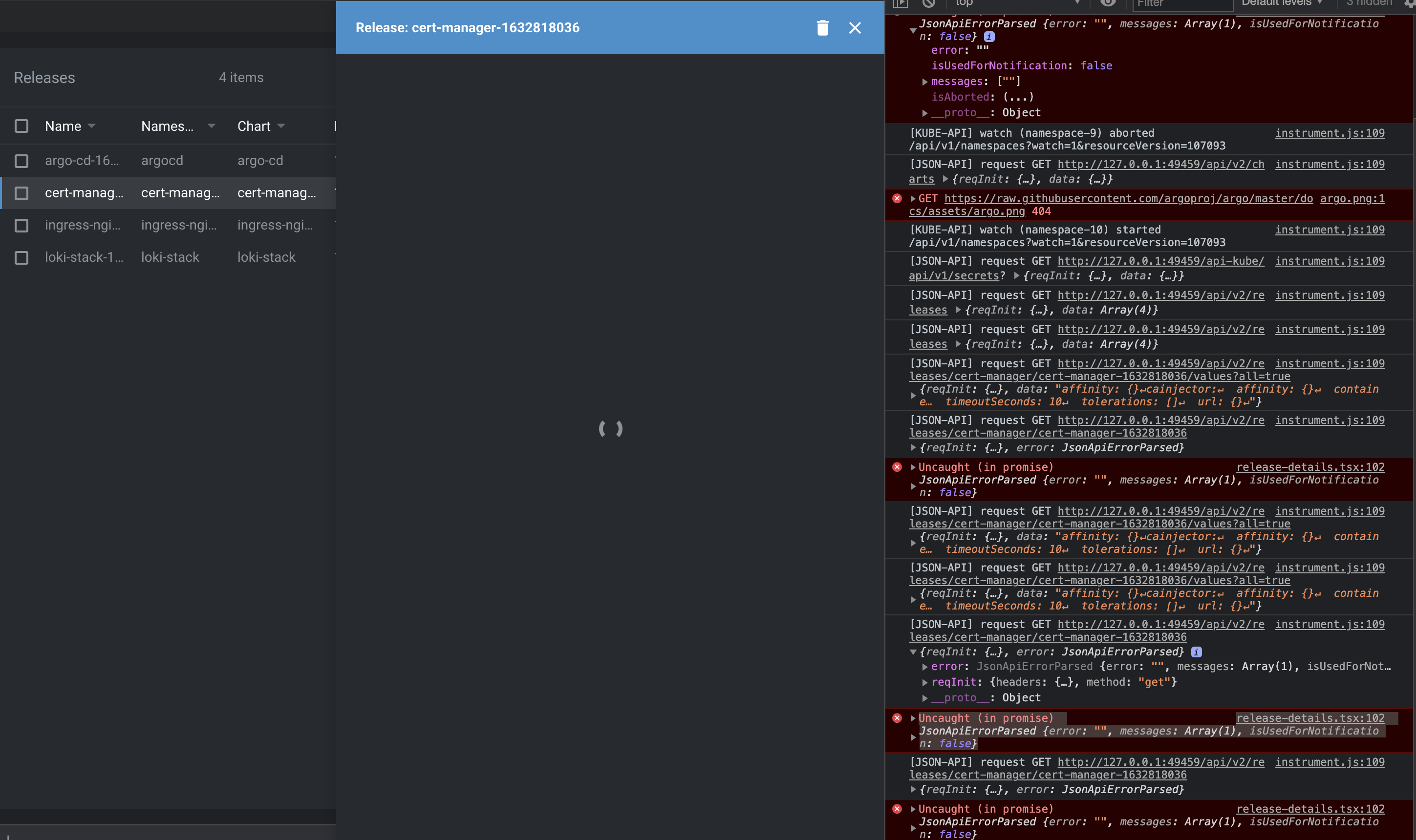 Can't load helm chart info · Issue #3903 · lensapp/lens · GitHub
