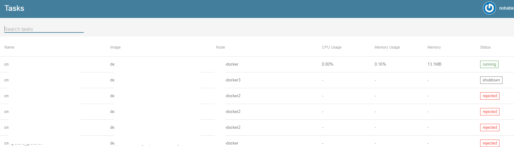 Show last updated and Error in "Tasks" overview · Issue #275 · swarmpit/swarmpit · GitHub