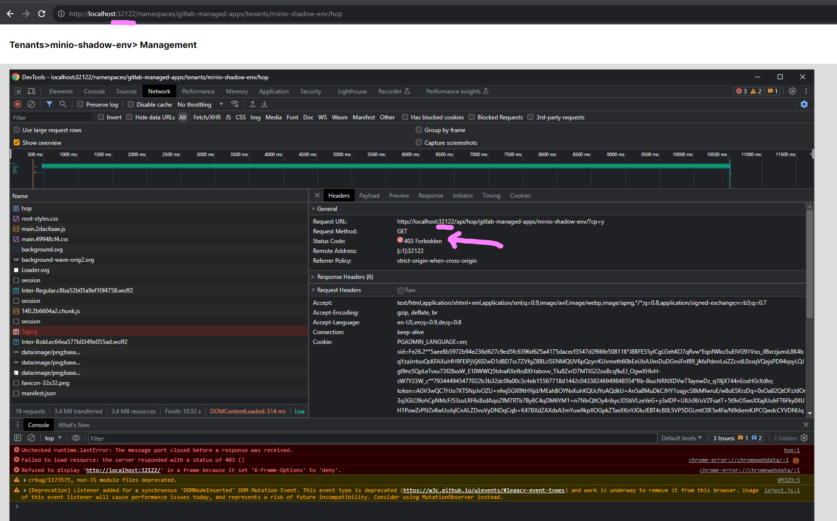 tenant S3 api not reachable / Login in Tenant console not working / :443: i/o timeout · Issue ...