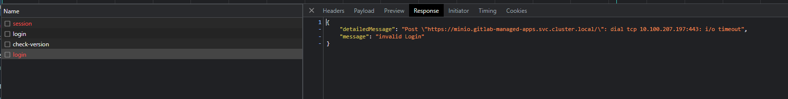 tenant S3 api not reachable / Login in Tenant console not working ... tenant S3 api not reachable / Login in Tenant console not working ...
