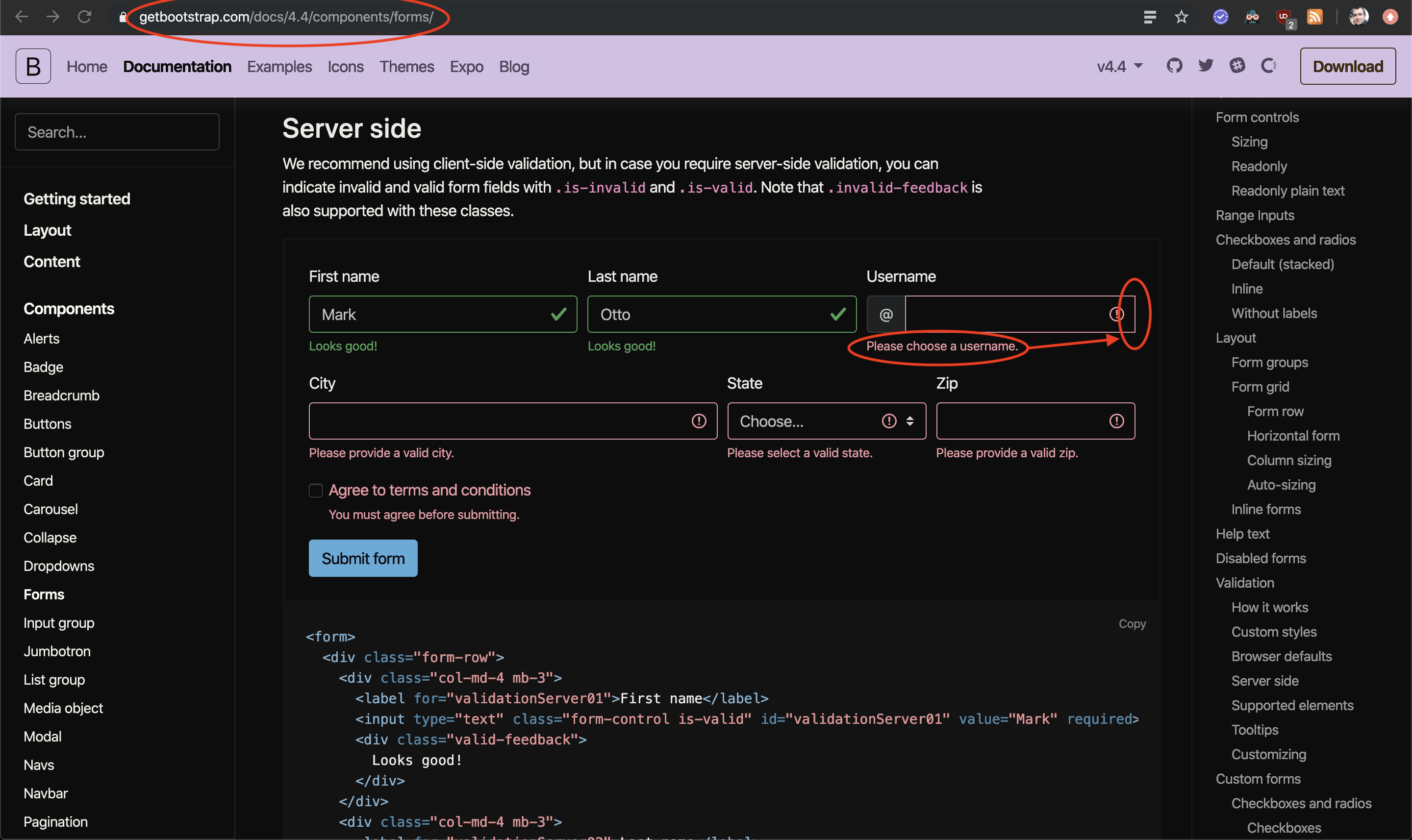 Missing right border-radius when using valid-feedback or invalid-feedback with input-group ...