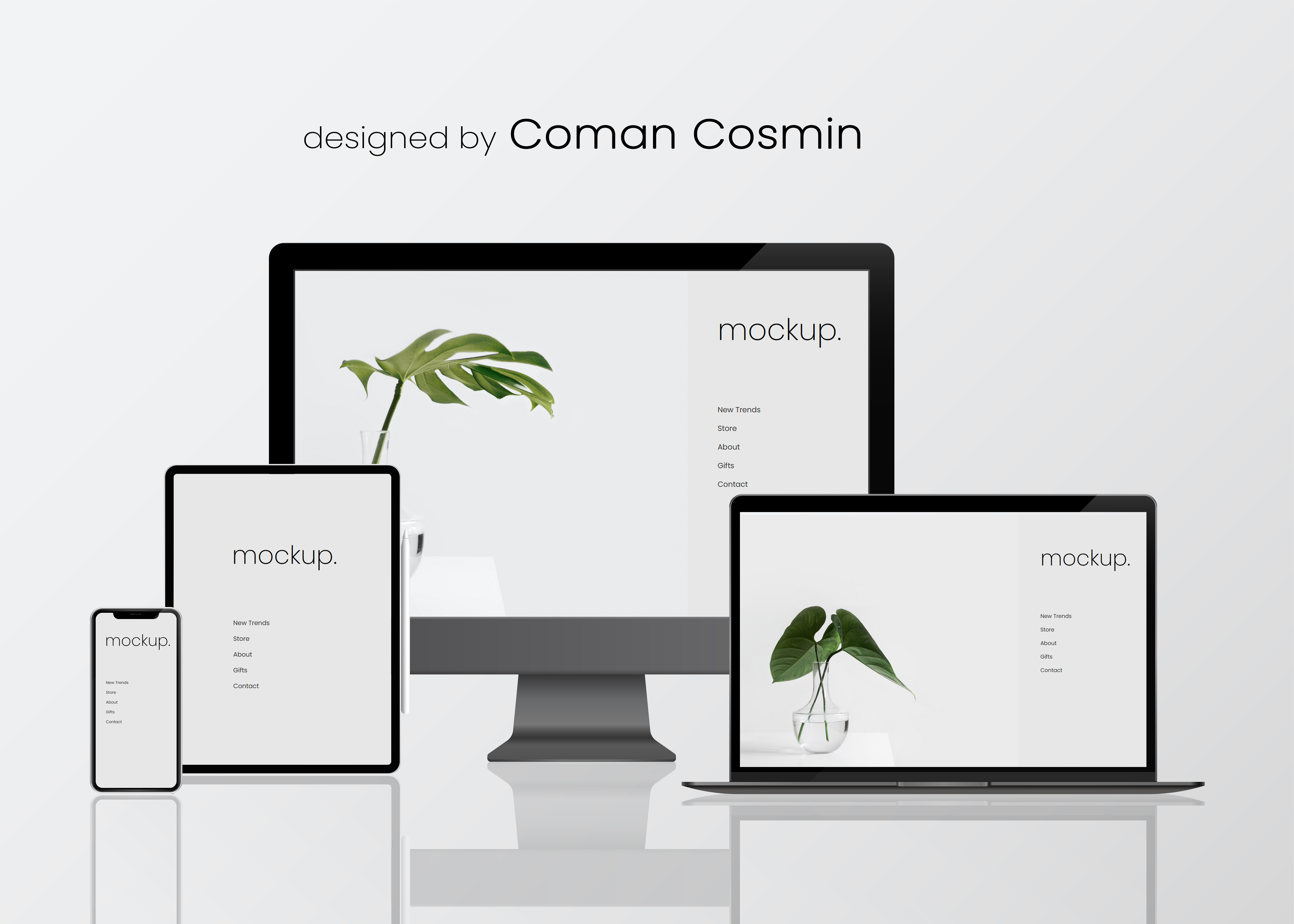 GitHub - comancosmin/minimal-website: This is a responsive minimal website made with vanilla ...