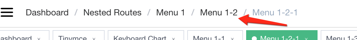 嵌套路由时，左侧菜单和页面左上角表现不一致 · Issue #869 · PanJiaChen/vue-element-admin · GitHub