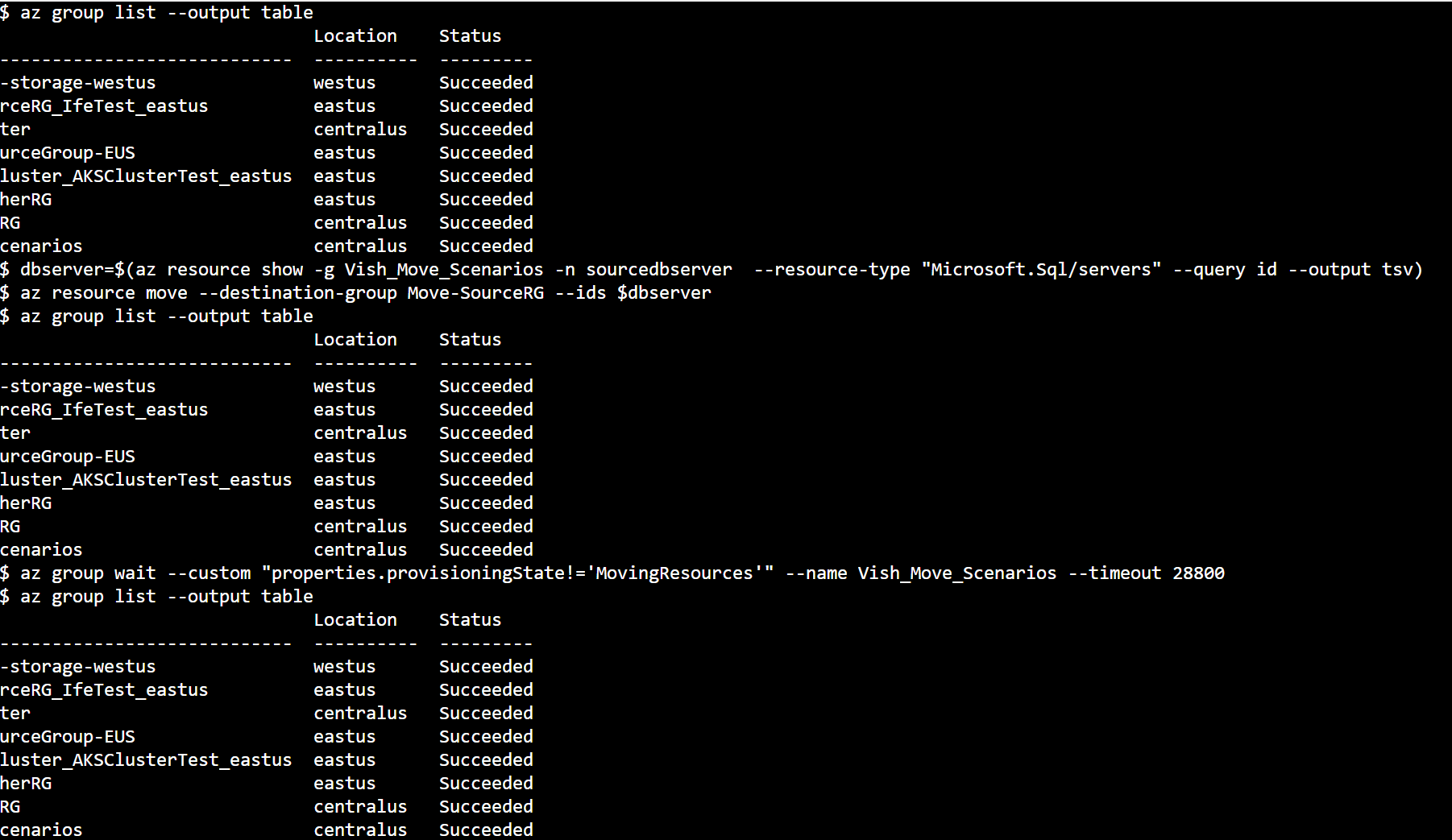 Moving resource groups doesn't complete properly · Issue #11942 · Azure ...
