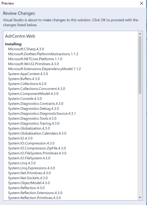 Unwanted dependencies · Issue #59 · thepirat000/Audit.NET · GitHub