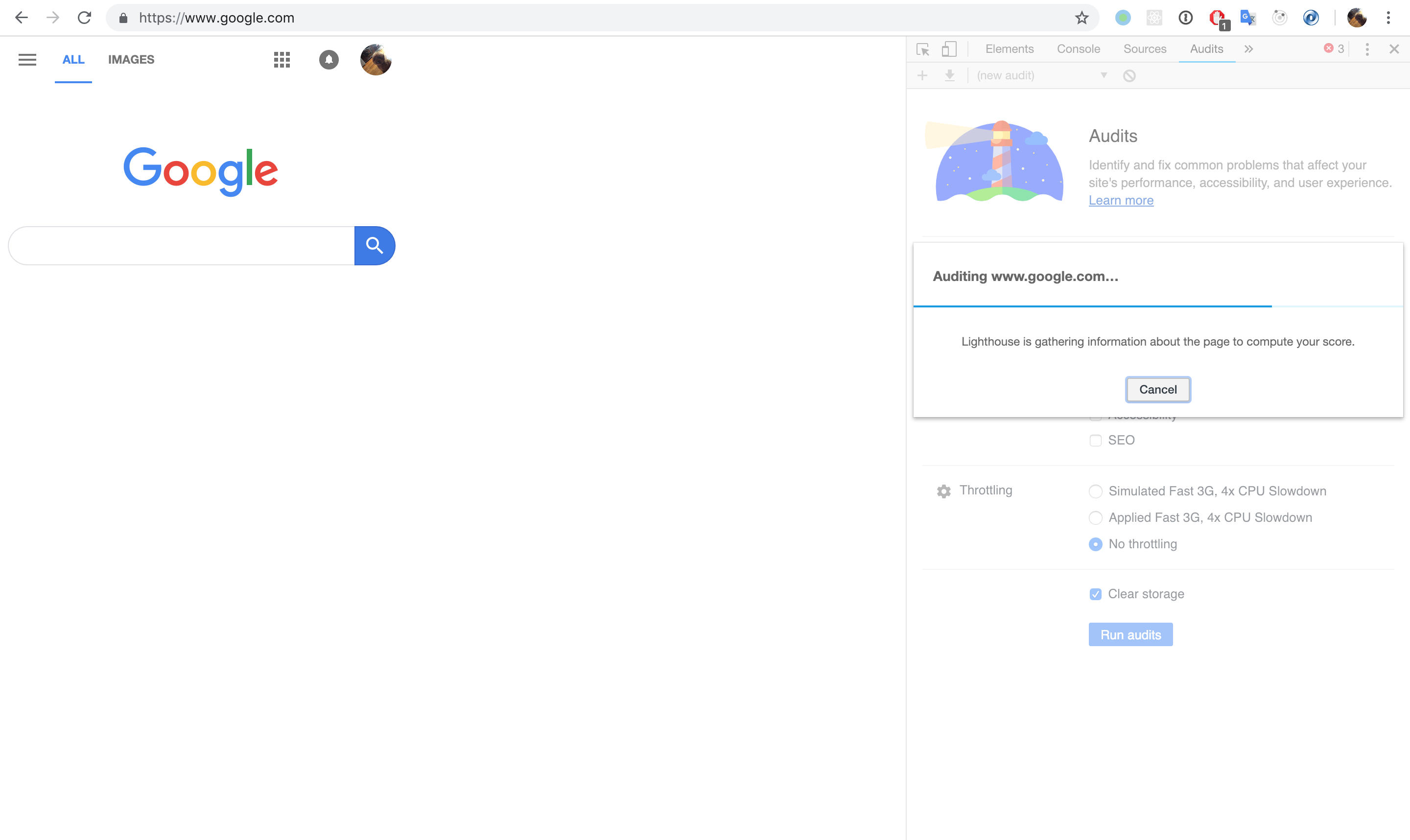 not full screen while auditing · Issue #6850 · GoogleChrome/lighthouse · GitHub