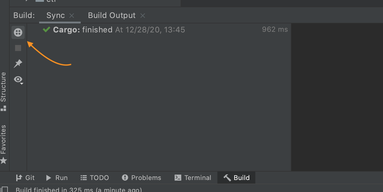 Stock rerun icon in Build tool window Sync tab · Issue #6565 · intellij-rust/intellij-rust · GitHub
