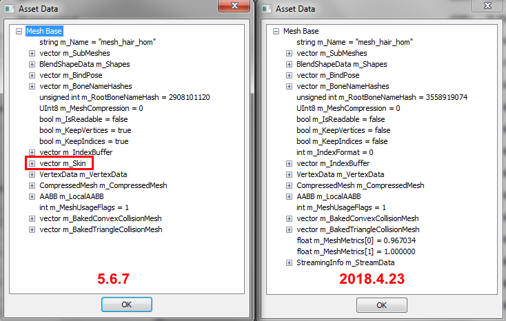 Skin data is missing in mesh dump from Unity 2018.4 bundle · Issue #350 · SeriousCache/UABE · GitHub