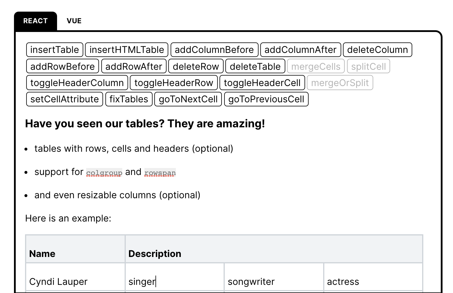 Contextual Table UI · Issue #2230 · ueberdosis/tiptap · GitHub