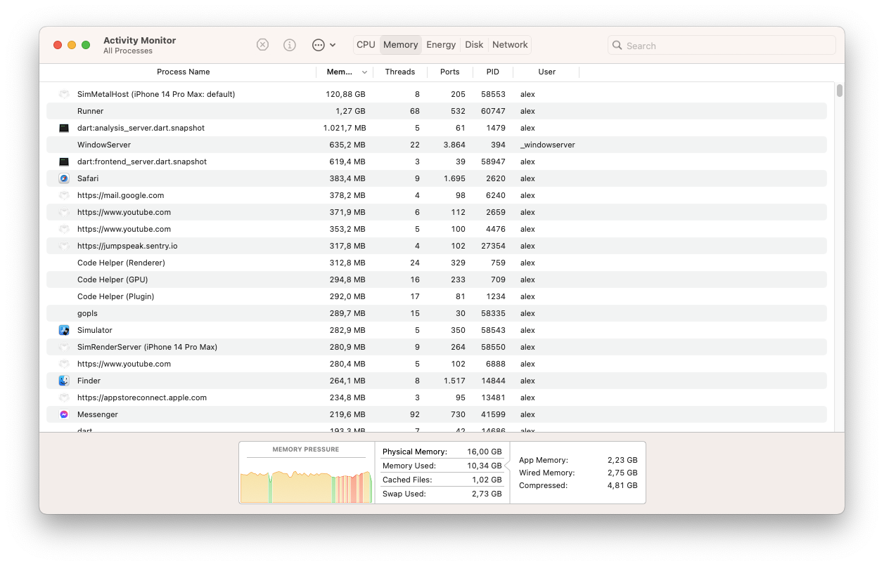 [Impeller] Enabling Impeller on iOS simulator causing massive memory usage and latency · Issue ...