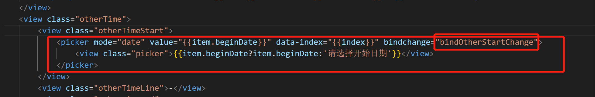 mode="date"的picker，bindchange事件的event，小程序会返回target/currentTarget，web没有返回[Bug report] · Issue ...