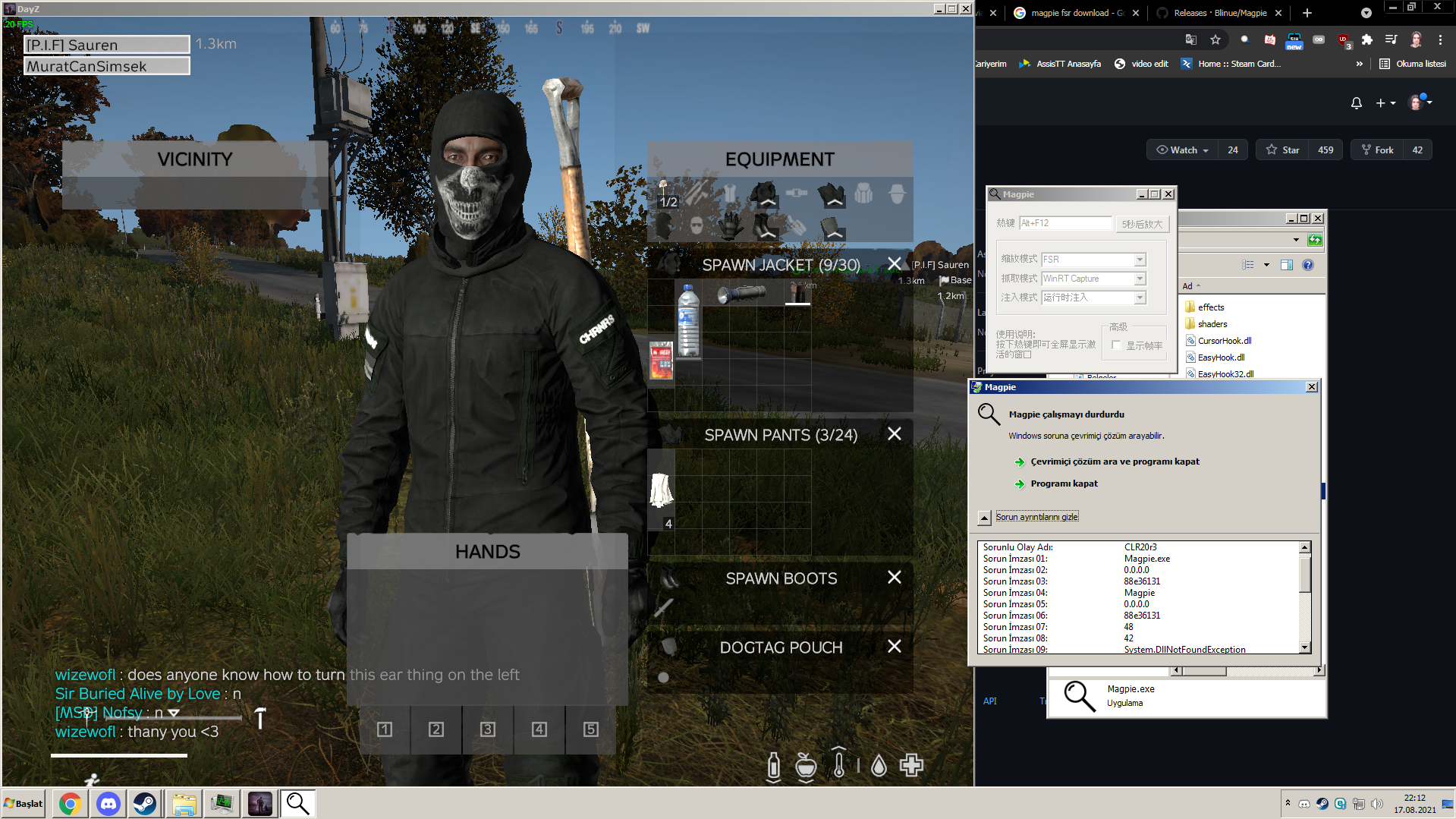After using Hotkey Application Crashing on Windows 7 (Game: DayZ ...