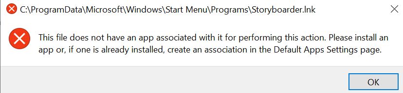 Storyboarder.Ink problem, cannot open in Windows 10 · Issue #2431 · wonderunit/storyboarder · GitHub
