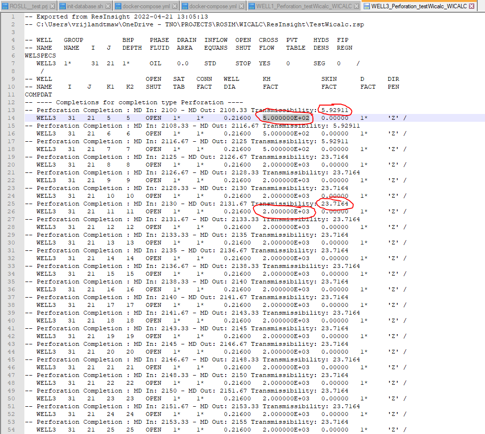 Well Export Completions Compdat Bug Transmissibility And Kh Fact 