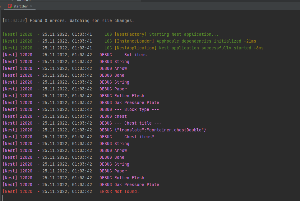 Returned bot's items when chest is opened. · Issue #2845 · PrismarineJS/mineflayer · GitHub