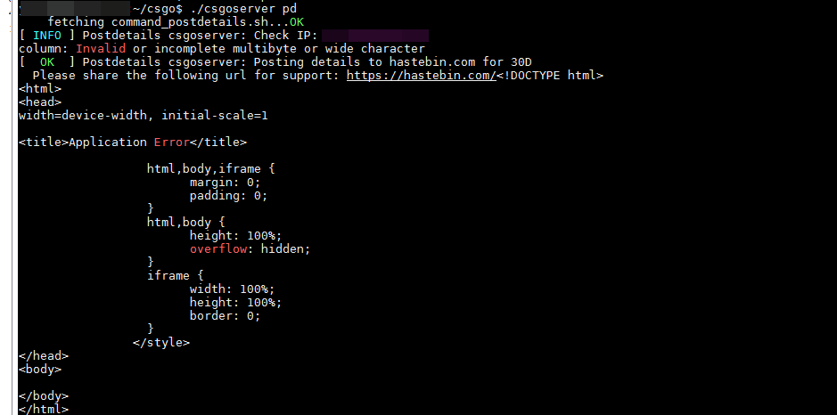 [BUG] post details don't work · Issue #2125 · GameServerManagers/LinuxGSM · GitHub