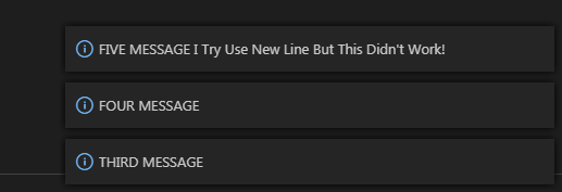 [Feature Request] Add Support New Line to Messages · Issue #93339 ...