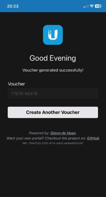 font color of Voucher code · Issue #21 · glenndehaan/unifi-voucher-site · GitHub