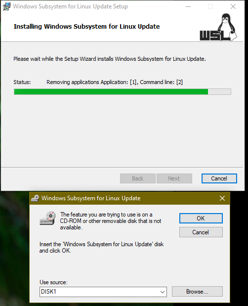 WSL Kernel update requires a CD-ROM? · Issue #5642 · microsoft/WSL · GitHub