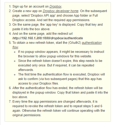 Dropbox refresh token · Issue #304 · node-red/node-red-web-nodes · GitHub