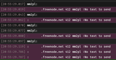 Chatterino attempts to send empty messages on IRC · Issue #1670 · Chatterino/chatterino2 · GitHub