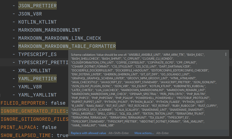 JSON Schema Out of date Issue 615 Oxsecurity megalinter GitHub